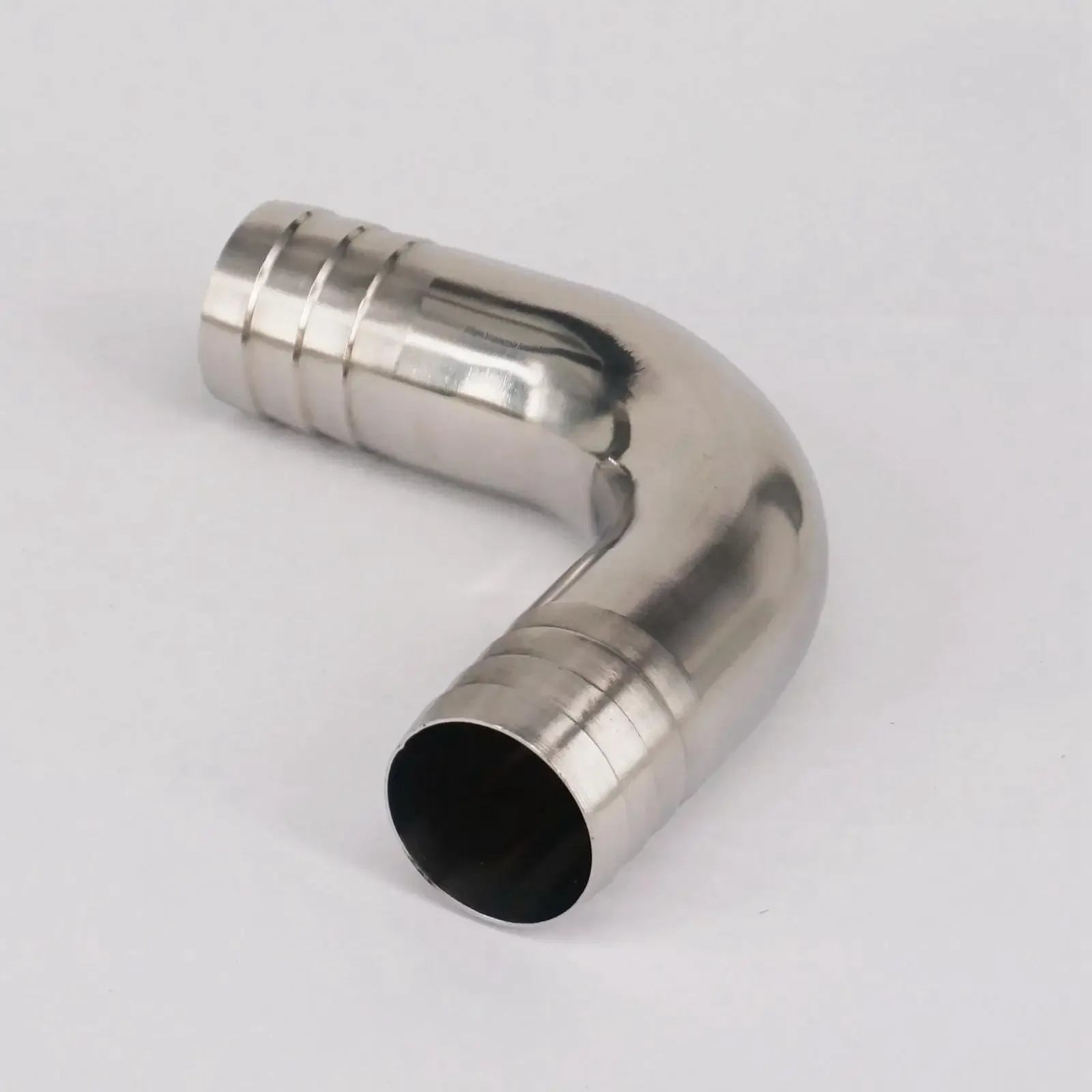 Fit for 32mm I/D Hose Barbed 304 Stainless Steel Sanitary 90 Degree ...