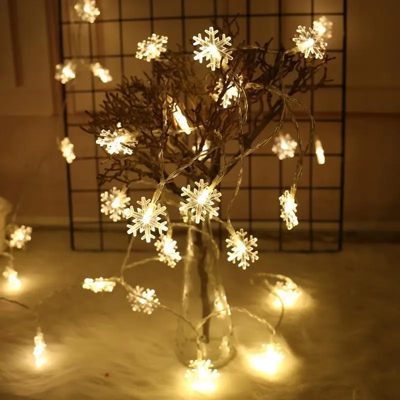 Snow-String-Lights-12-22-52m-Festoon-Led-Snowflake-Christmas-Decoration ...