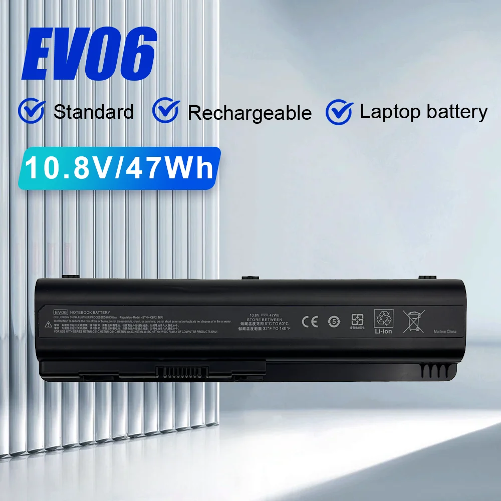 EV06 batería del ordenador portátil 47WH para HP Pavilion DV4 DV5 DV6 ...