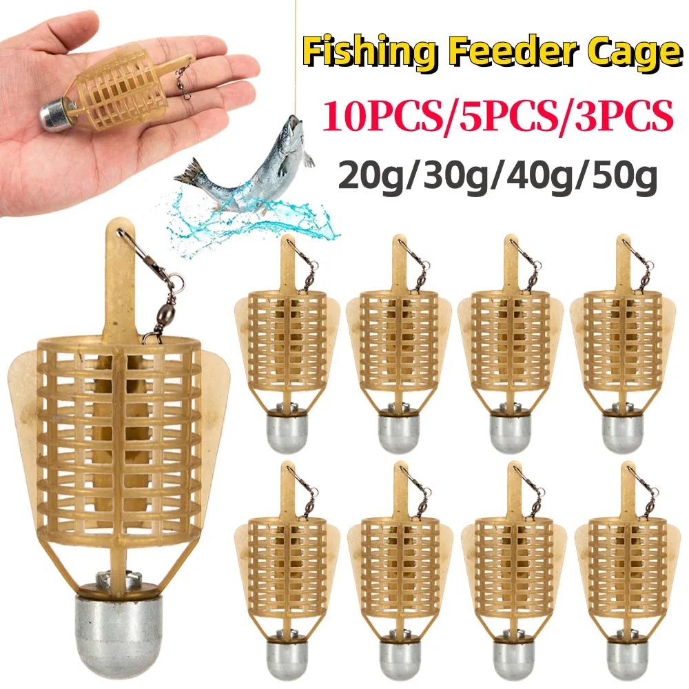3-5-10Pcs-Carp-Fishing-Bait-Feeder-Lure-Holder-Trap-20g-30g-40g-50g ...