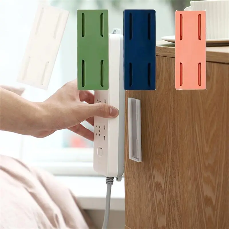 Self-adhesive Wall Socket Fixer Storage Holder Socket Organizer ...