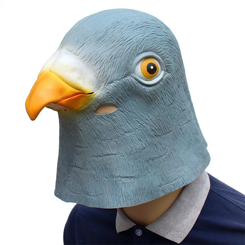1PC-New-Pigeon-Mask-Latex-Giant-Bird-Head-Halloween-Cosplay-Costume ...
