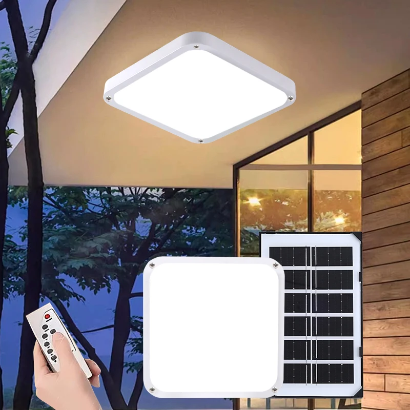 Powerful-Solar-ceiling-lights-home-solar-light-with-Remote-solar-panl ...