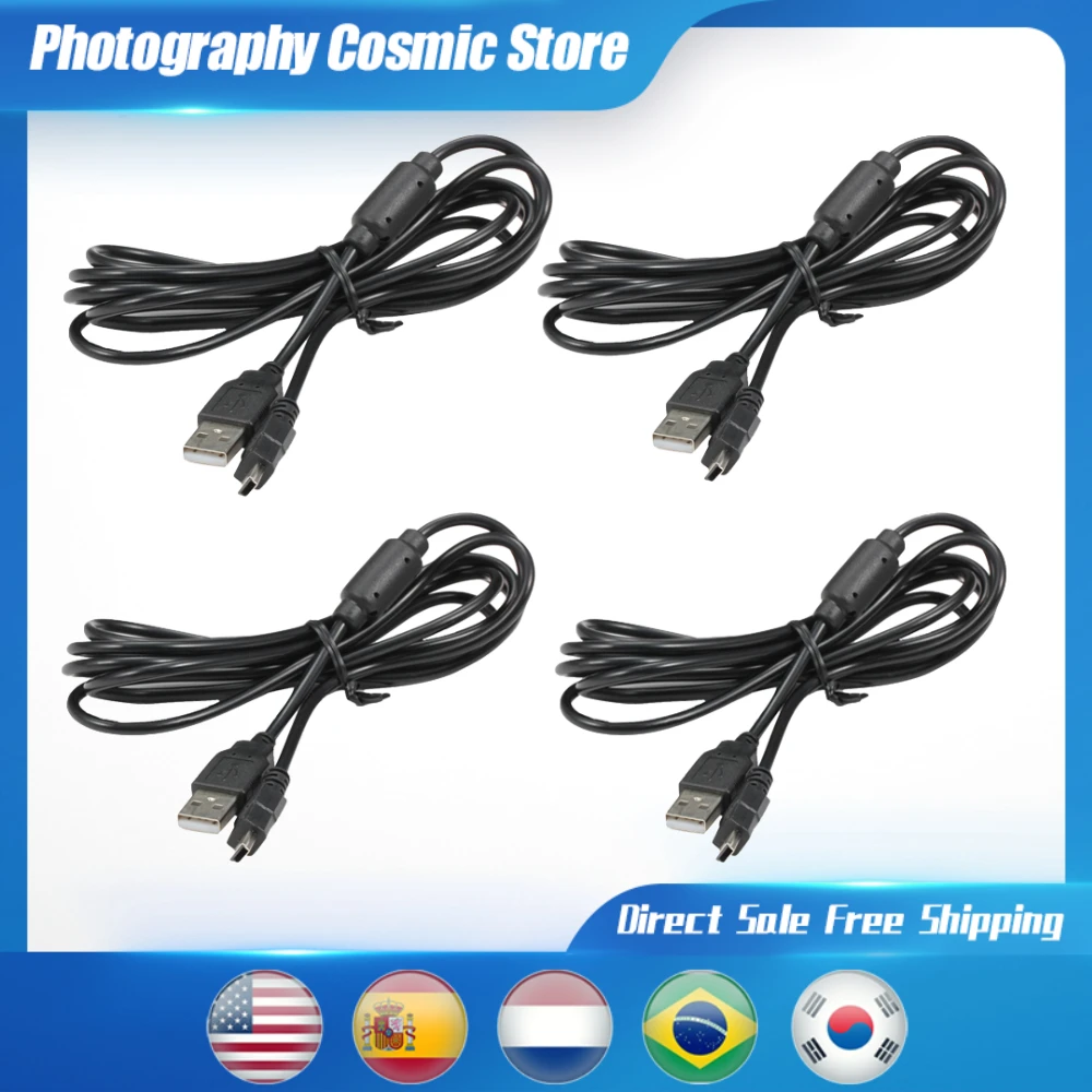 2PCS-1-8-M-Gamepad-Cable-USB-Charge-Cable-For-Playstation3-PS3-Wireless ...