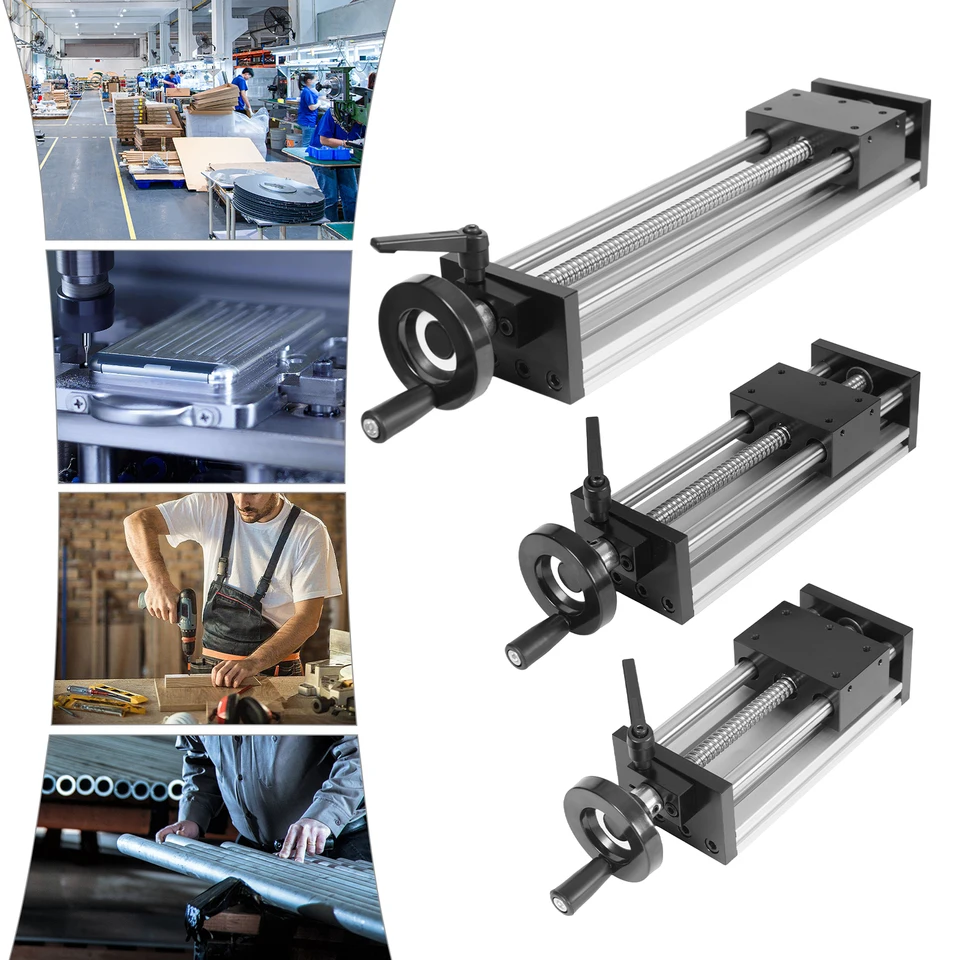 Manual Sliding Table Linear Rail Guide - 100mm Stroke - Dual