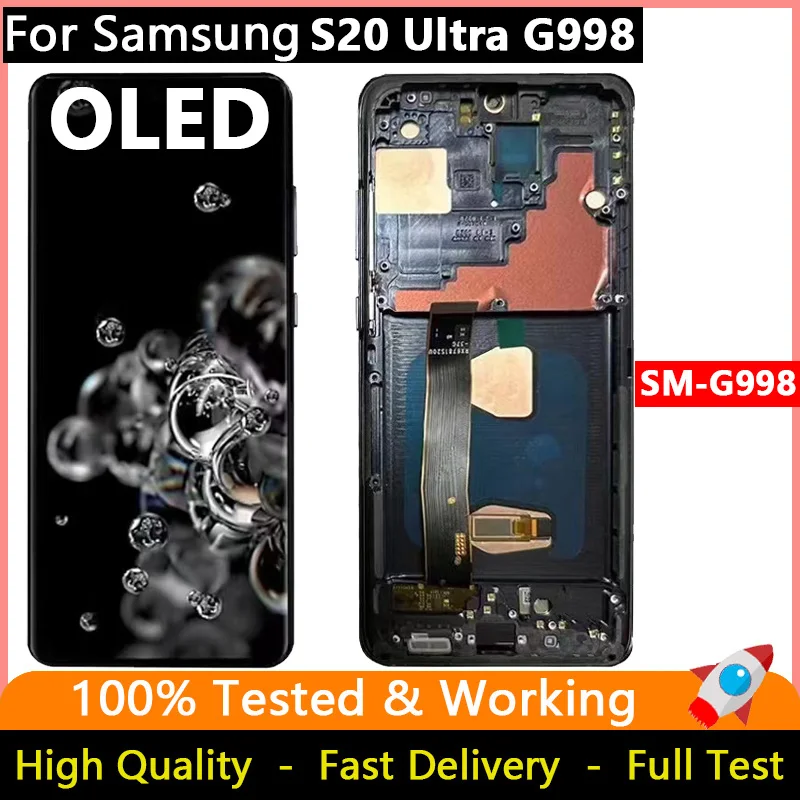 100% tested OLED For Samsung Galaxy S20 Ultra G988 G988F G988B/DS ...