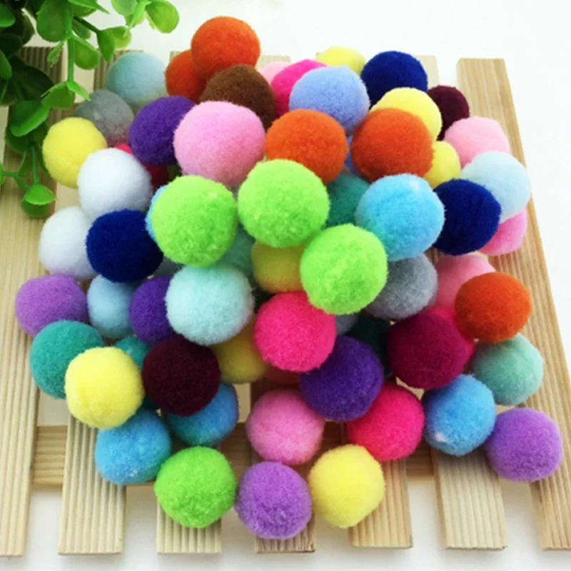 8/30MM Pompoms Multicolor Fluffy Soft Pom Arts and Crafts Pom Poms ...