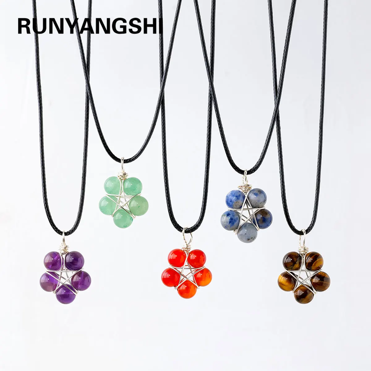 1Pc-Natural-Crystal-Six-Pointed-Star-Pendant-Pink-Crystal-Amethyst ...