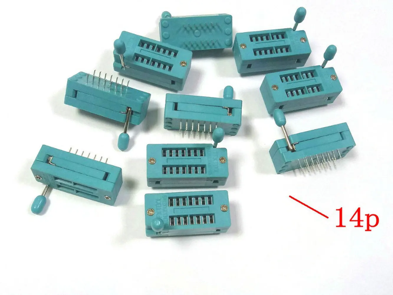 2pcs 14PIN 18PIN 28pin 40PIN ZIF socket for DIL ICs Textool Zero ...