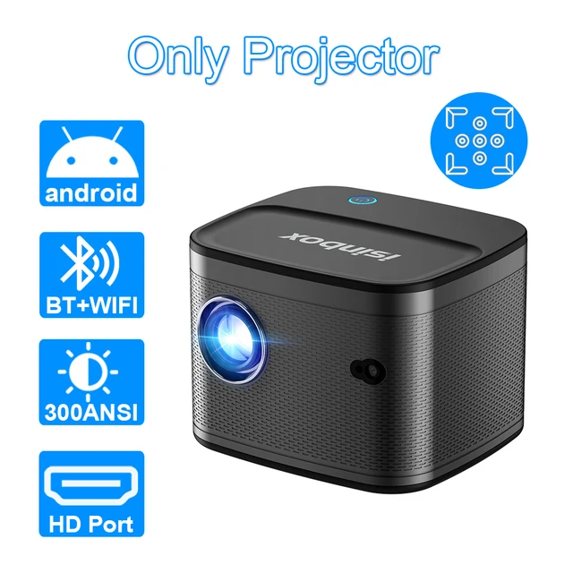 ISINBOX Projector Android 9.0 WIFI Bluetooth Auto Focus Keystone ...