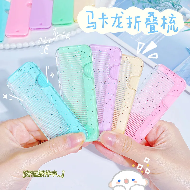 1PC-Portable-Folding-Comb-Set-Makeup-Mirror-Cute-Mirror-Comb-For-Girls ...