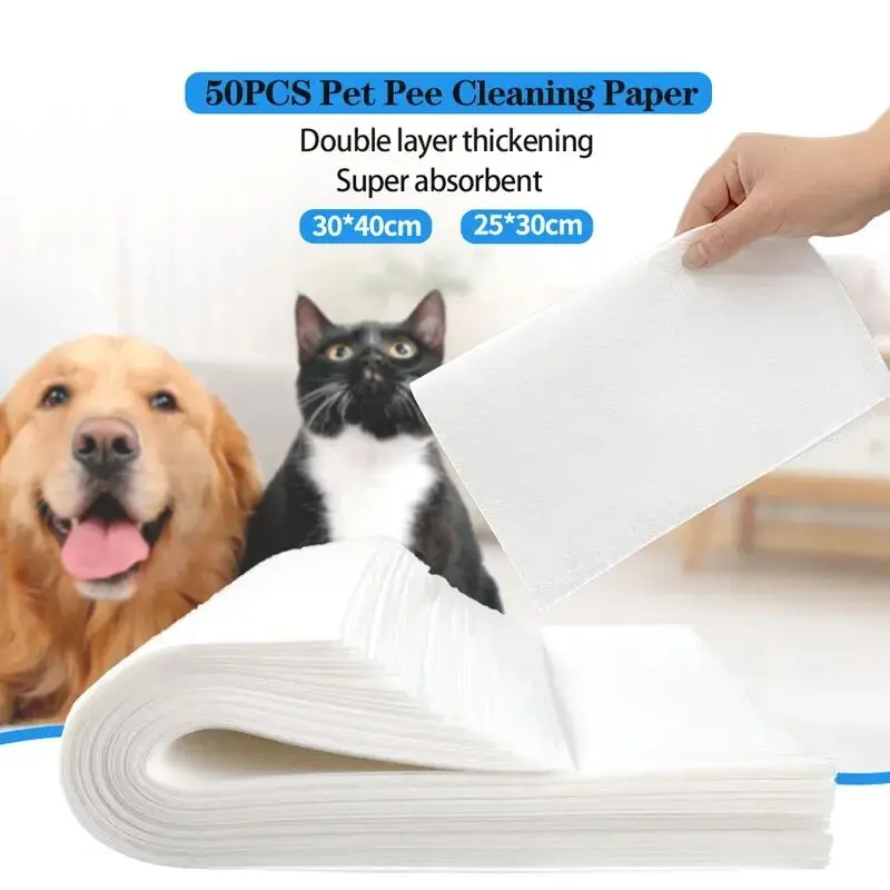 Pet Pee Cleanging Paper Urine Absorbent Mat Pet Potty Disposable Dog ...