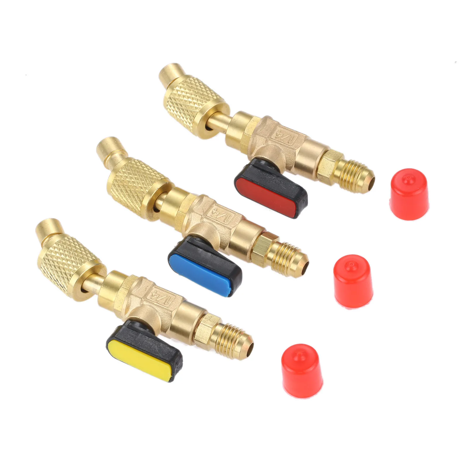 3Pcs-Air-Conditioning-Ball-Valve-HVAC-A-C-Angled-Manual-Shut-Off-Ball ...