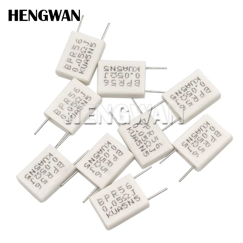 10pcs BPR56 5W 0.01 0.05 0.1 0.15 0.22 0.25 0.33 0.5 ohm Non-inductive ...