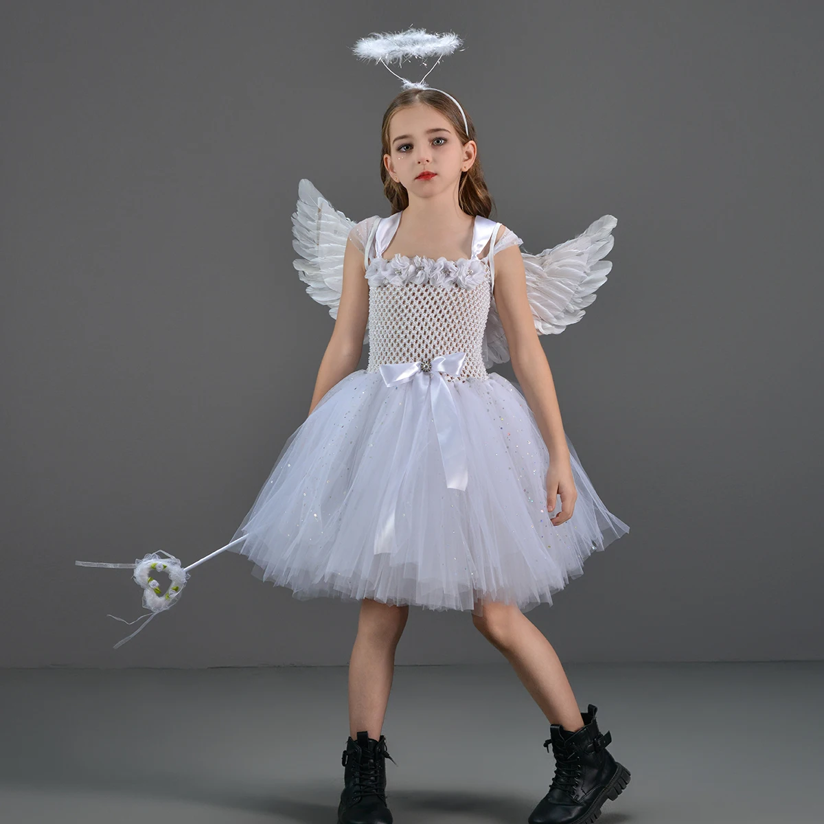 Fancy Dress Angel Dear Unicorn Dress 🏠 Sparkling White Angel Tutu ...