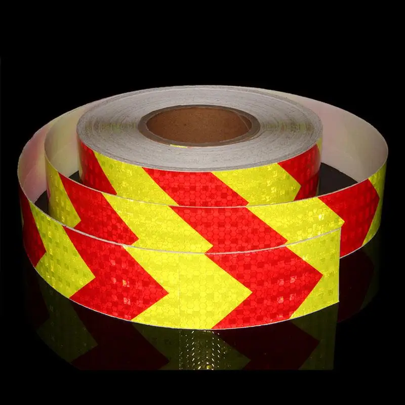 5cm-25m-Reflective-Strip-Stickers-Reflective-Fluorescent-Red-Arrow ...