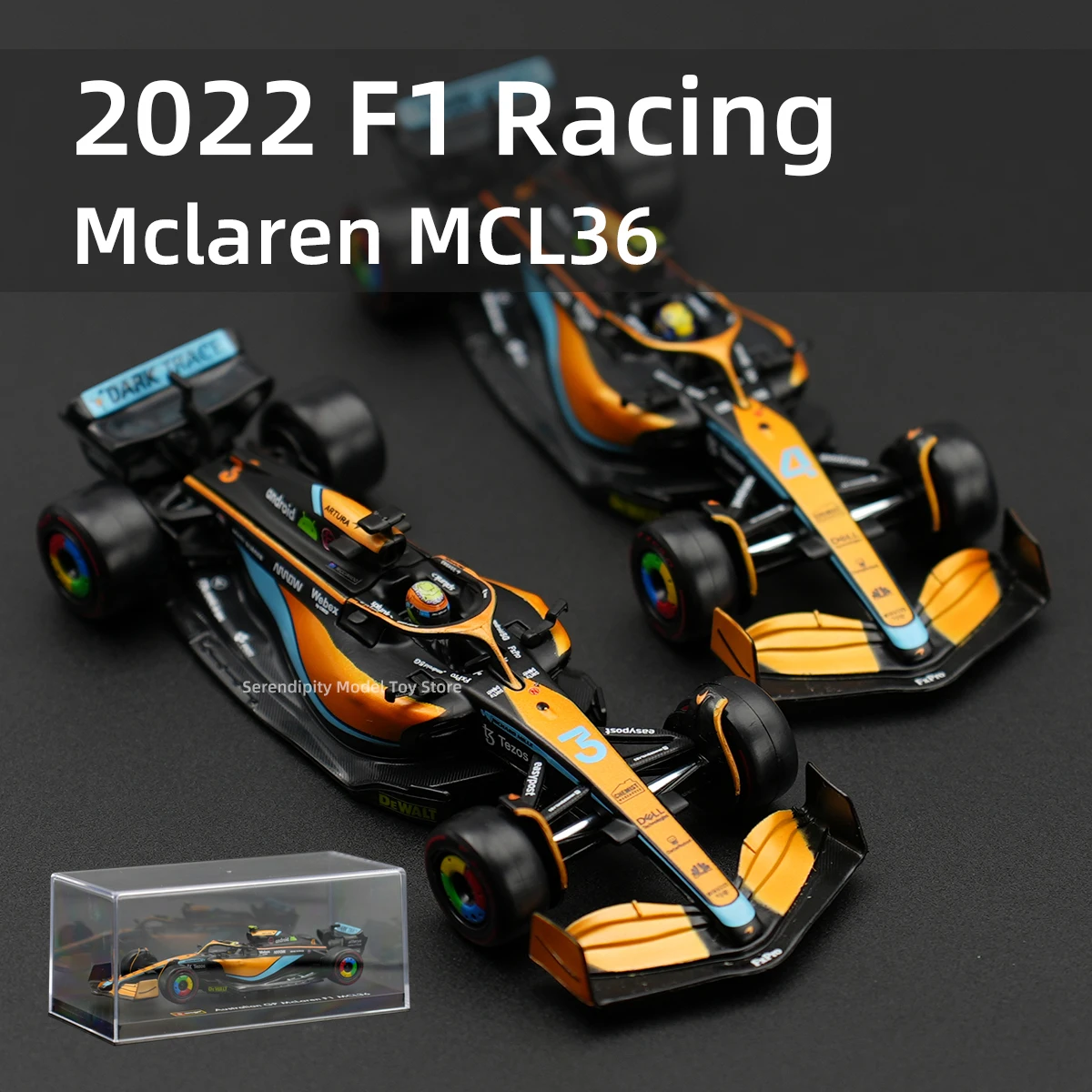 Bburago-1-43-2022-McLaren-MCL36-F1-Formula-Racing-Car-Static-Simulation ...