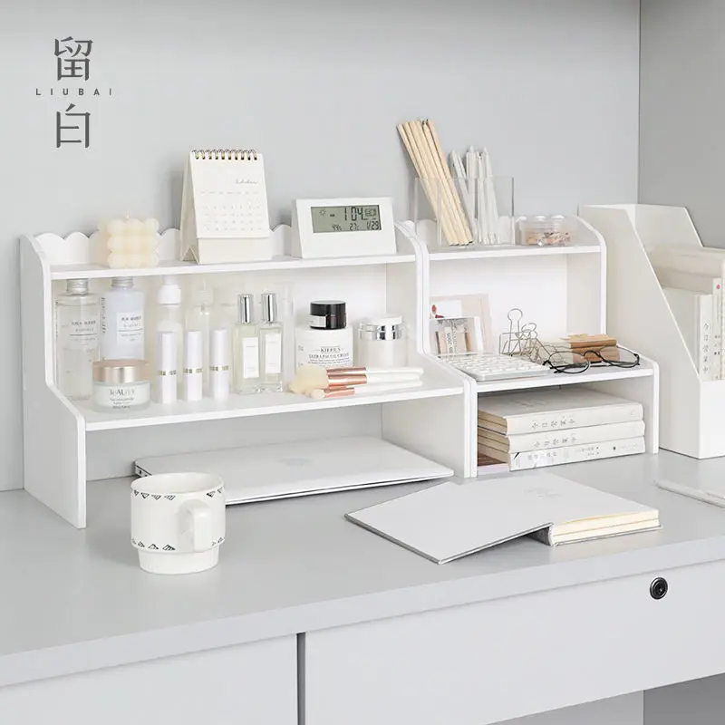 Desktop-Double-Layer-Storage-Rack-Multifunctional-Desk-Cosmetics-Office ...