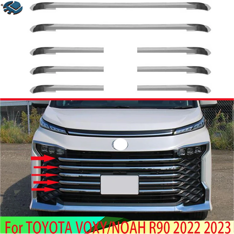 For-TOYOTA-VOXY-NOAH-R90-2022-2023-ABS-Chrome-Front-Center-Mesh-Grille ...