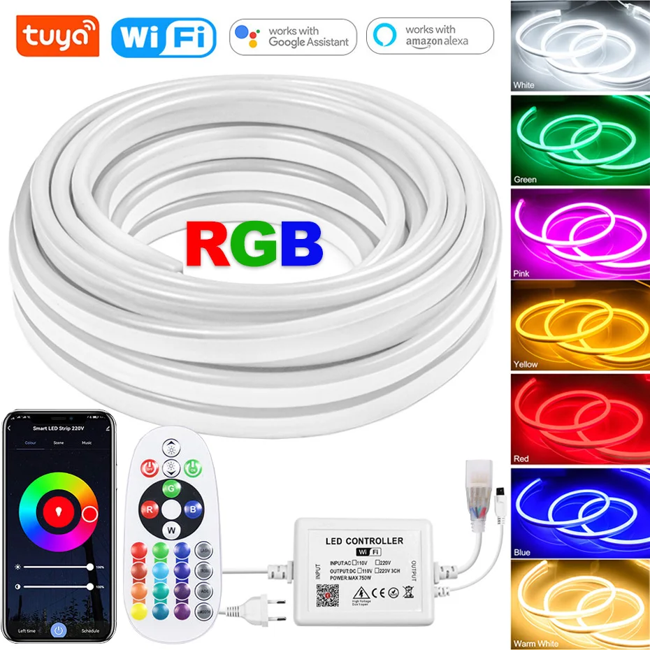 220V-RGB-LED-Neon-Strip-Light-IP67-Music-Ribbon-Tape-Flexible-LED-Neon ...