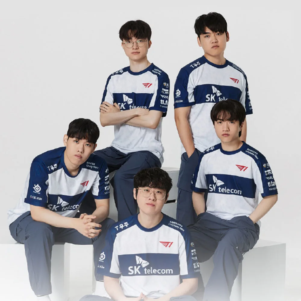 Camiseta oficial de SKT T1 MSI para hombre y mujer, camisa de uniforme T1 MSI Faker, S13 LOL ...