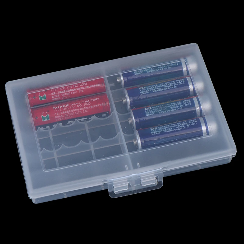 Transparent Battery Storage Case Holder Hard Plastic Case Storage ...