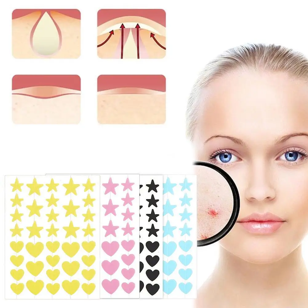 Star-Shape-Acne-Colorful-Invisible-Hydrocolloid-Acne-Dots-Pimple ...
