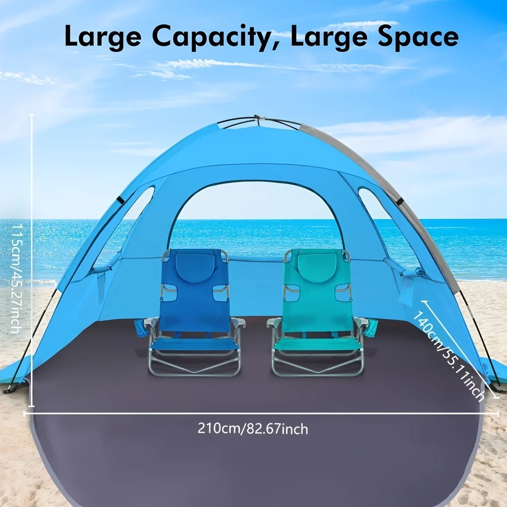 Toldo-de-tienda-de-playa-para-2-3-personas-con-protecci-n-Uv-suelo ...