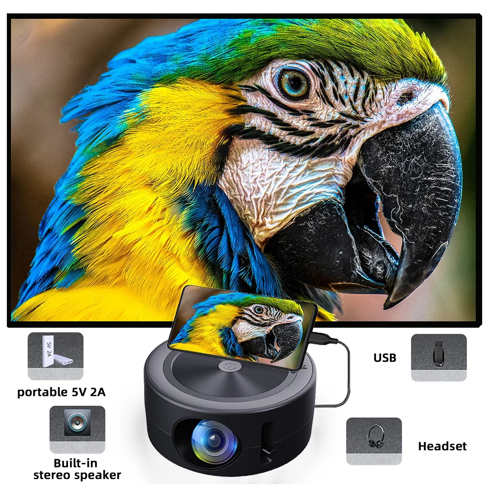 YT200-MINI-Projector-Home-Theater-Smart-TV-Box-HD-4k-Video-Portable ...