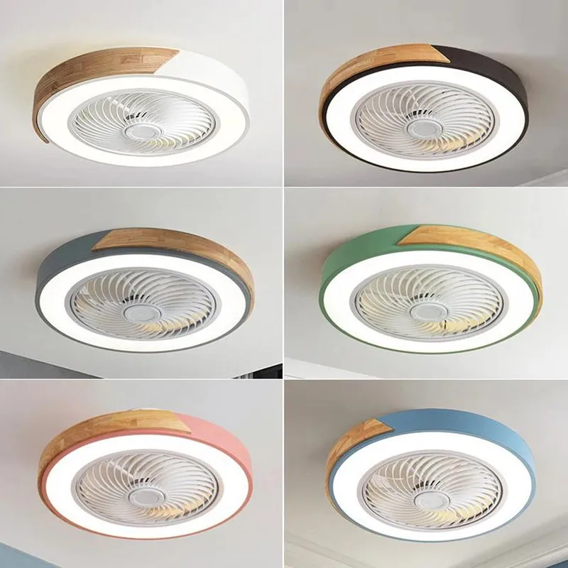 Modern-Wood-Ceiling-Fan-Light-with-Remote-Control-Dimmable-3-Color ...