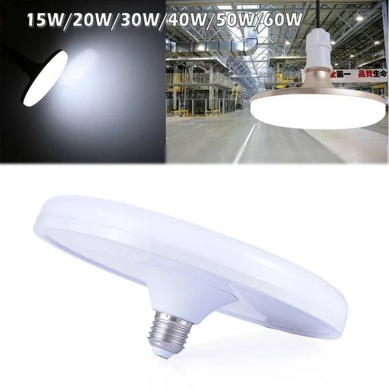E27 LED Lamp Bulb Spotlight UFO Shape Light Bulbs 15W 20W 30W 40W 50W ...