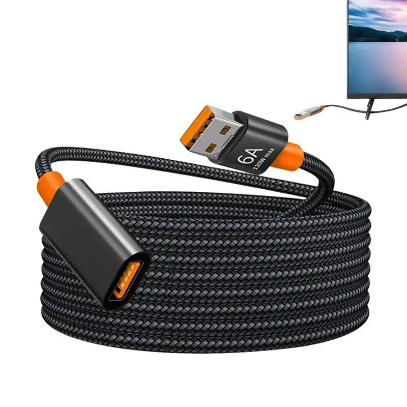 USB-Extension-Cord-USB-2-0-Extender-Cord-Nylon-Braided-Long-USB-Cable ...