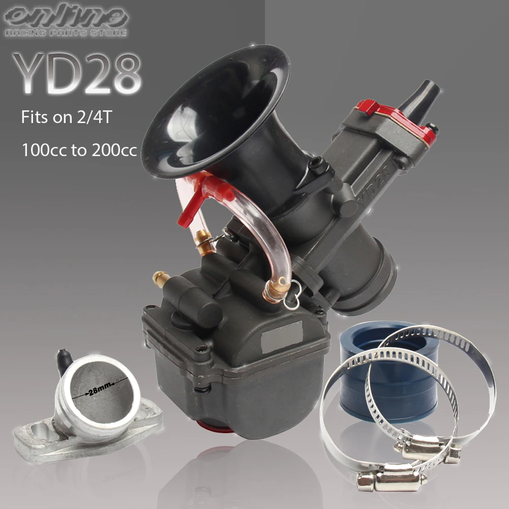 YD28 28mm PWK Carburetor Parts Scooters With Power Jet ATV Motorcycle ...