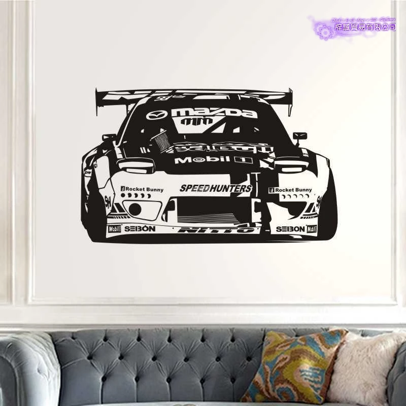 WRC-Rally-Sports-Car-Wall-Sticker-DTM-Racing-Decal-Classic-Vehicle-Cars ...