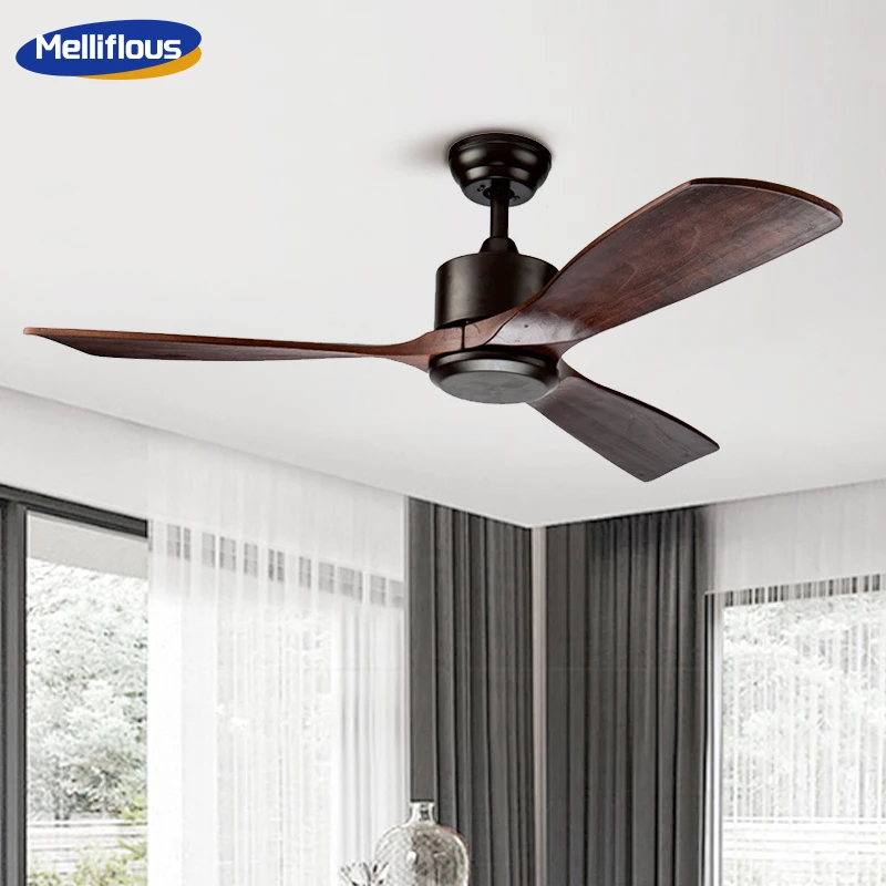 New-Nordic-42-52inch-Solid-Wood-Ceiling-Fan-3-Wooden-Blade-Copper-Motor ...