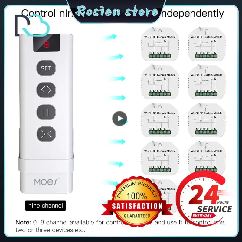 Tuya-Smart-Life-WiFi-RF433-Blind-Switch-with-Remote-for-Electric-Roller ...