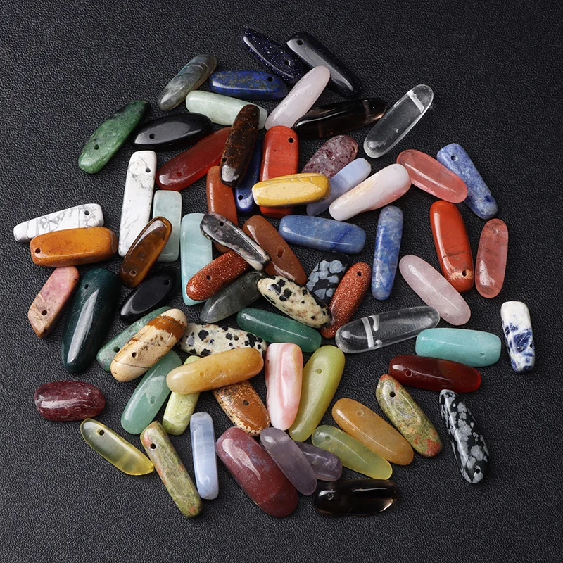 Wholsale-Natural-Point-Stone-Beads-Teeth-Shape-Jaspers-Quartzs-Top ...