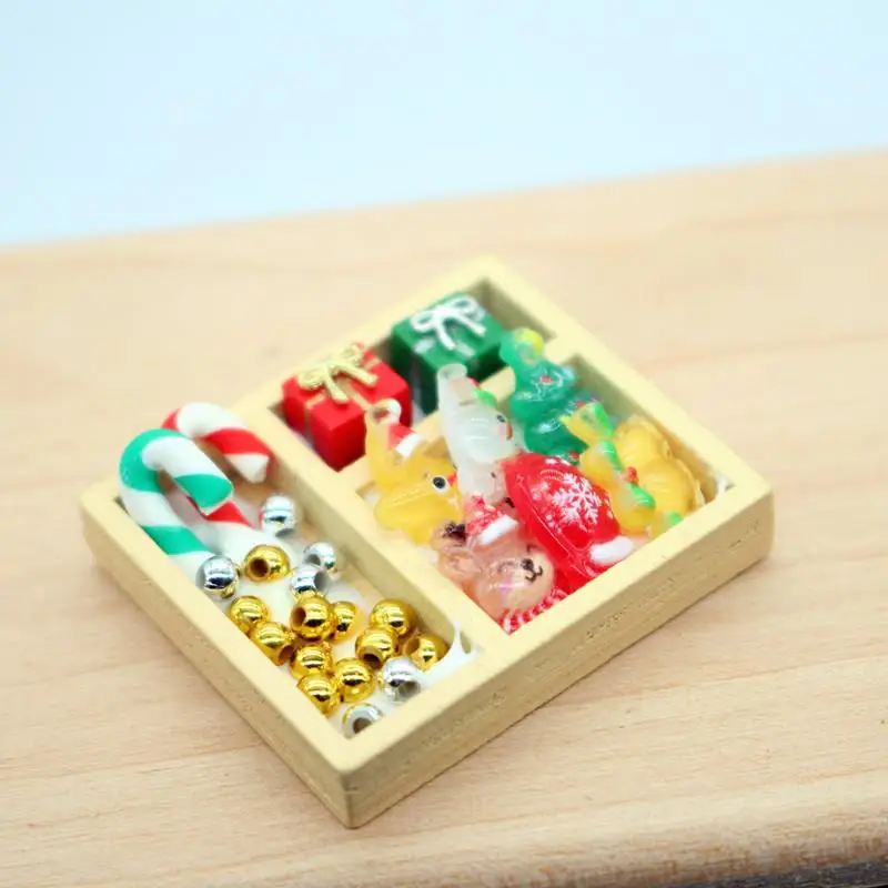 [JN] 1 Set Mini Hanging Tree Model Dollhouse Colourful Candy Christmas ...