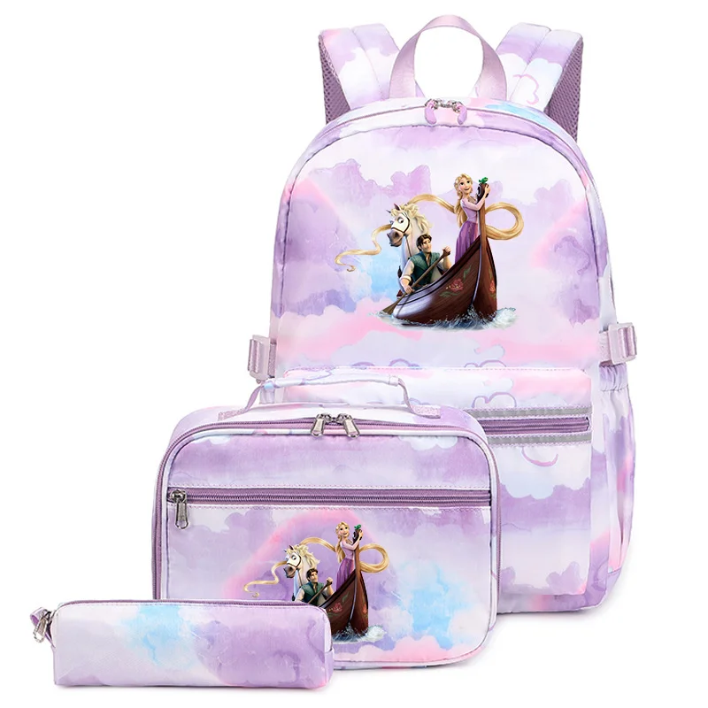 3Pcs-Set-Tangled-Rapunzel-Princess-Backpack-Colorful-Bag-Boys-Girls ...
