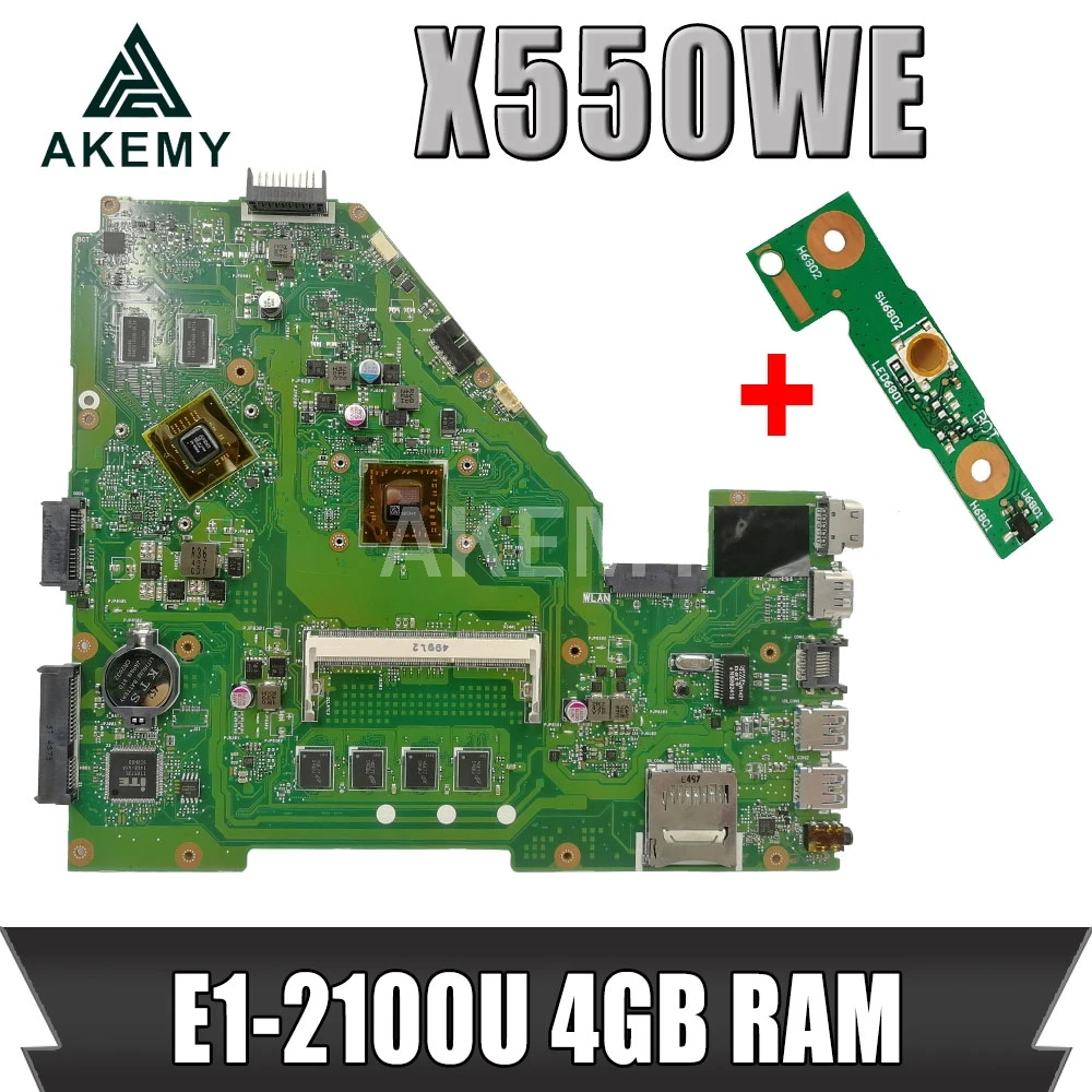 Akemy X550WE Motherboard For Asus D552W X552WE X550W X550WE Laotop ...