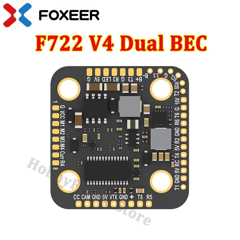 Foxeer F722 V3 Mini MPU6000 3-6S Dual BEC OSD Micro USB Flight Control ...