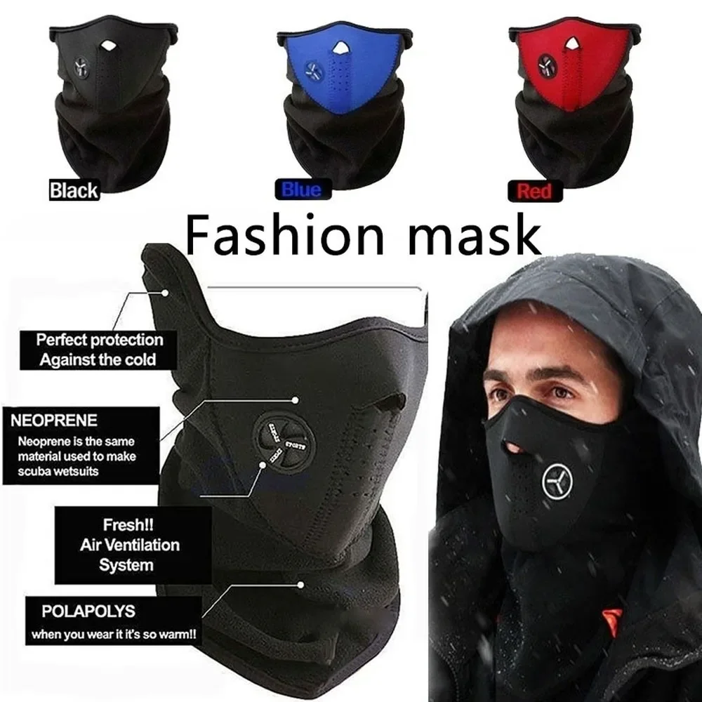 Airsoft-mascarilla-de-media-cara-con-forro-polar-para-ciclismo-protecci ...