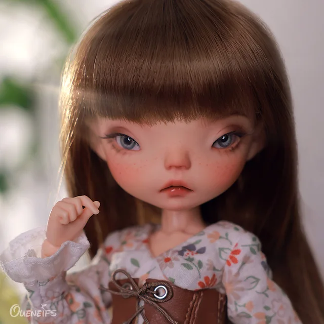 New Design BJD Doll 1/6 Nana Cute Farm Style Skirt Big Head Young Girl ...