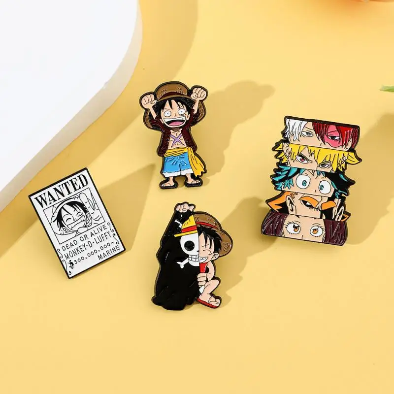 One-Piece-Anime-Brooch-Luffy-Zoro-Ace-Going-Merry-Backpack-Accessories ...