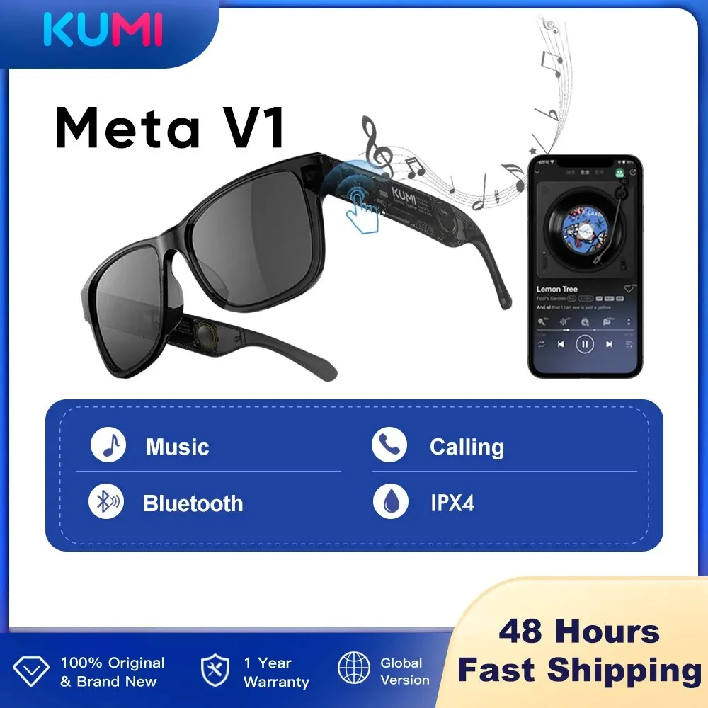 KUMI-Meta-V1-Smart-Glasses-Polarized-Sunglasses-Bluetooth-Glasses-IPX4 ...