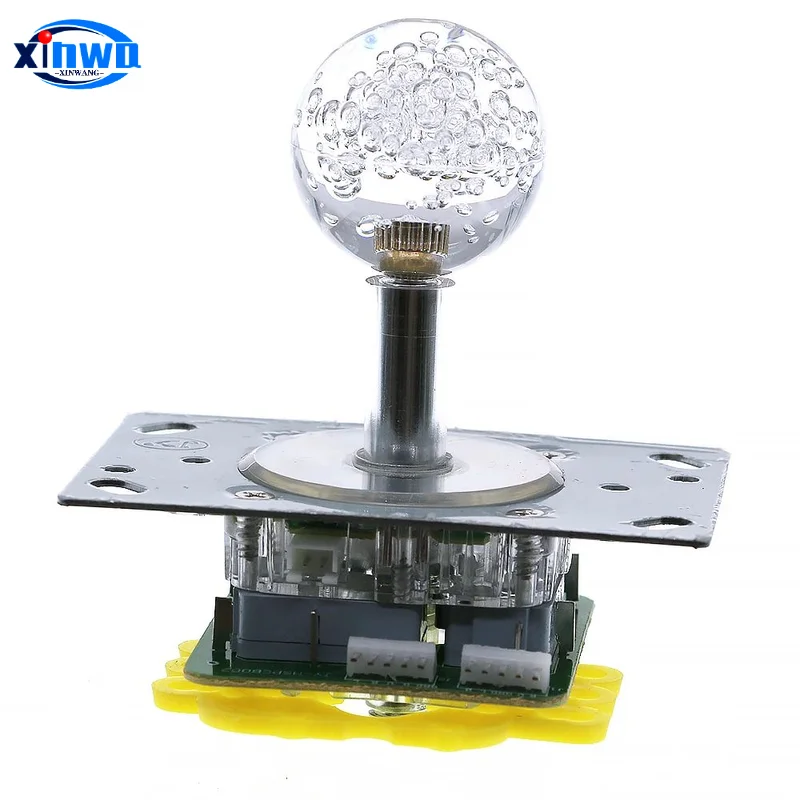 12V LED Arcade Joystick Colorful Illuminated Light Switchable 4 To 8 ...