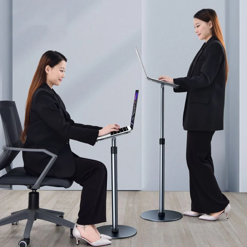 Laptop-Stand-Floor-Computer-Desk-Aluminum-Alloy-Adjustable-Height-Angle ...