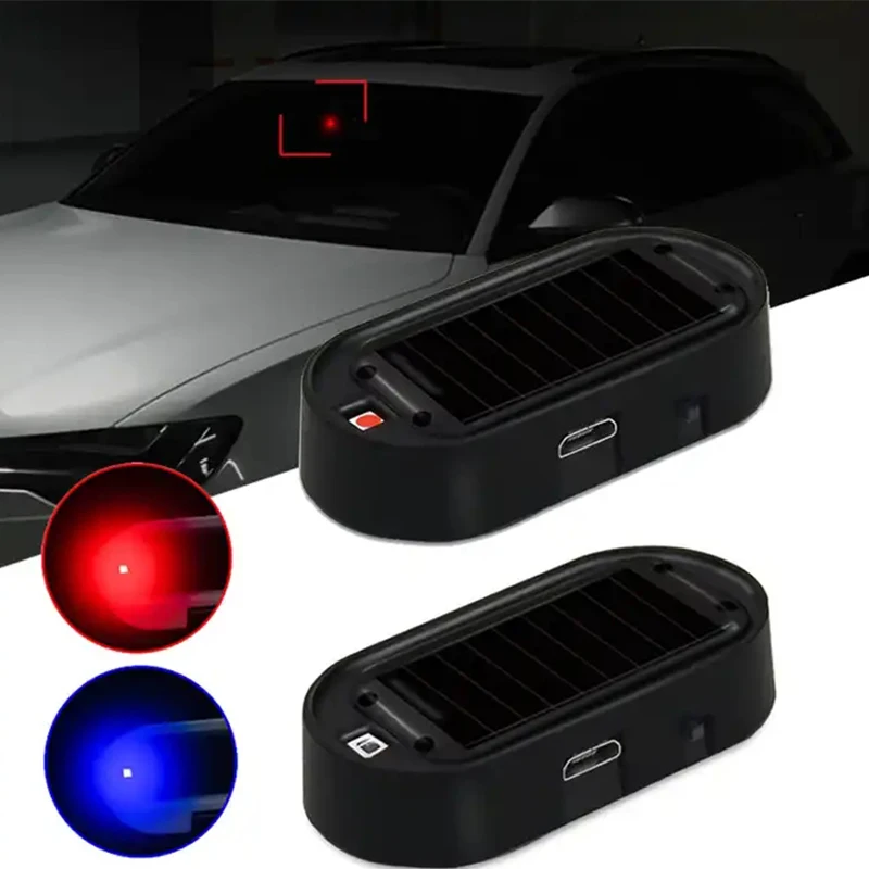 Car Fake Security Light Solar Powered Simulated Dummy Alarm Wireless ...