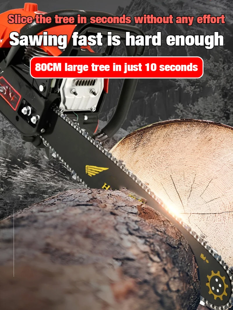 High-power-logging-saw-chainsaw-four-stroke-chain-saw-household-tree ...