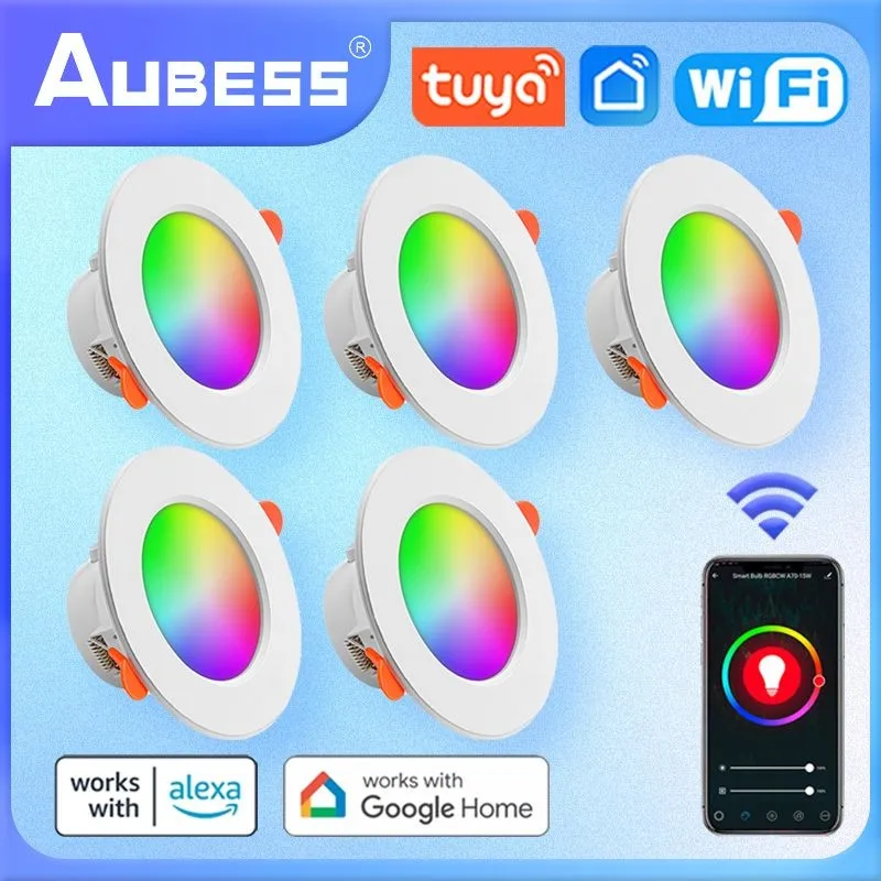 Tuya WiFi LED Downlight 5W 7W 9W 10W 15W 220V Dimmable Spot Led Light ...